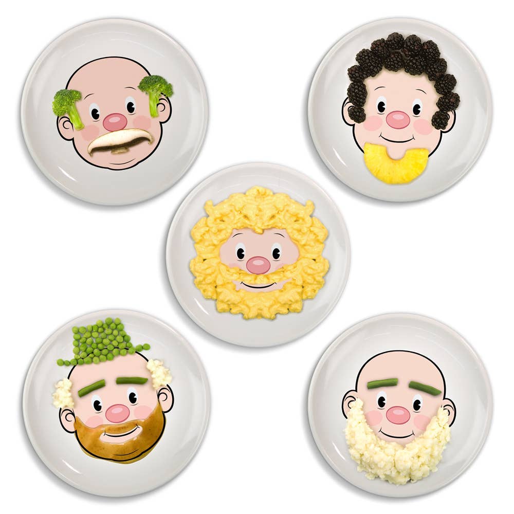 Food Face - Dinner Plate Wht – Citiot